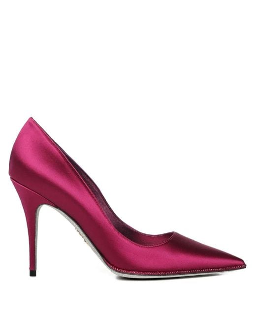 Rene Caovilla 100Mm Taylor Pumps in Pink | Lyst