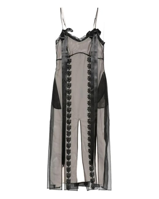 Simone Rocha Multi-Split Maxi Dress in Grey | Lyst UK