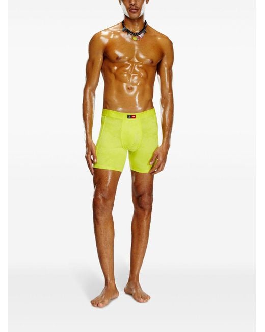 DIESEL X Savage X Fenty Flocked Boxer Briefs in Yellow for Men | Lyst