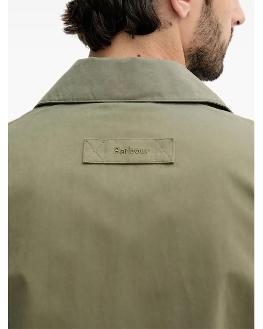 Barbour Zip-Fastening Patch-Pocket Jacket in Green for Men | Lyst UK