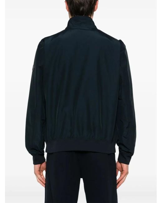 Woolrich Logo Patch Bomber Jacket in Blue for Men | Lyst UK