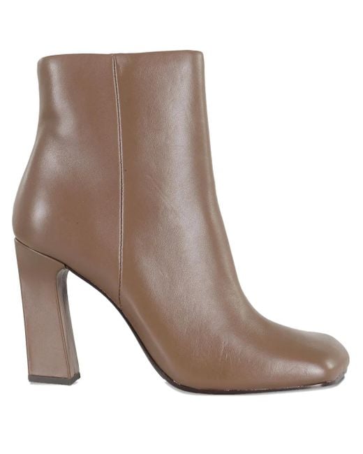 Ash 95Mm Alina Block-Heel Ankle Boots in Brown | Lyst