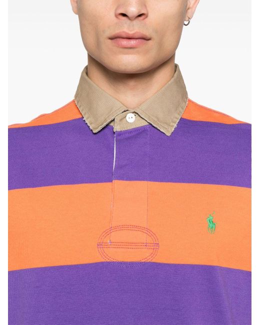 Polo Ralph Lauren Rugby Polo Shirt in Orange for Men | Lyst