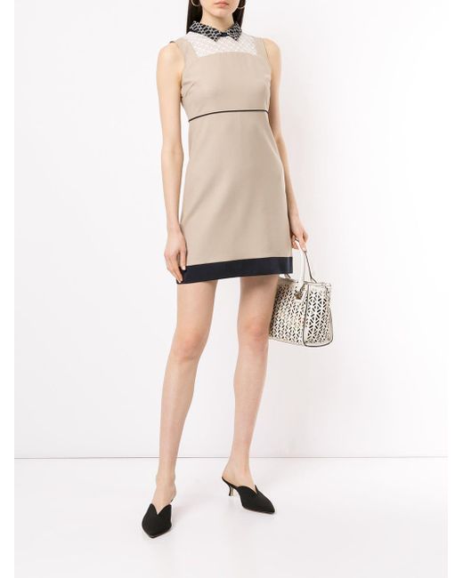 Loveless Lace Sheer Panel Dress in Natural - Save 29% - Lyst