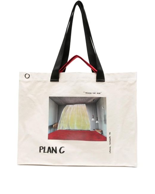 Plan C Tenda Che Vola Tote Bag in Natural | Lyst