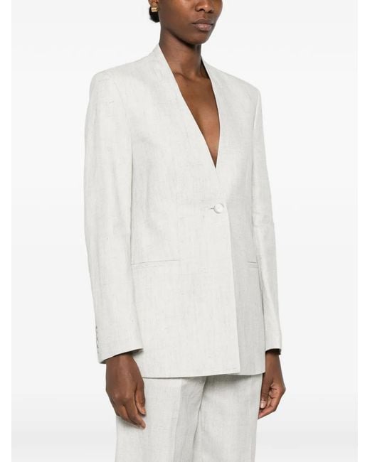 JOSEPH Ferula Blazer in White | Lyst