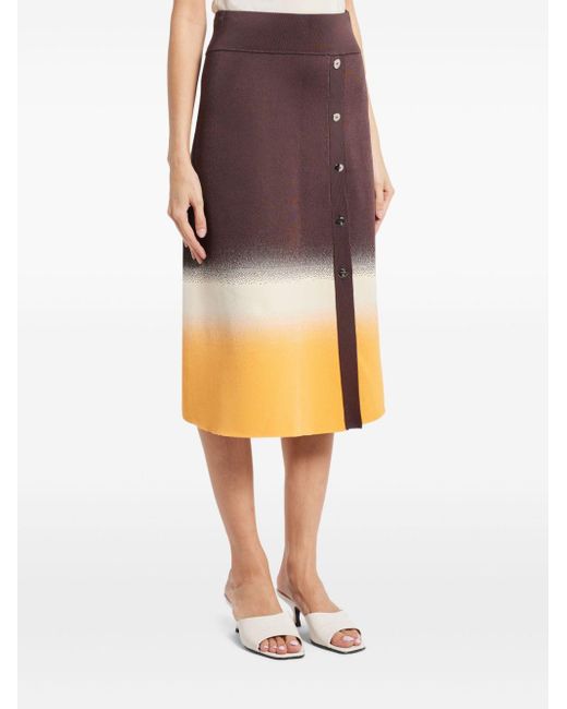 Ph5 Ombré-Effect Midi Skirt in Purple | Lyst