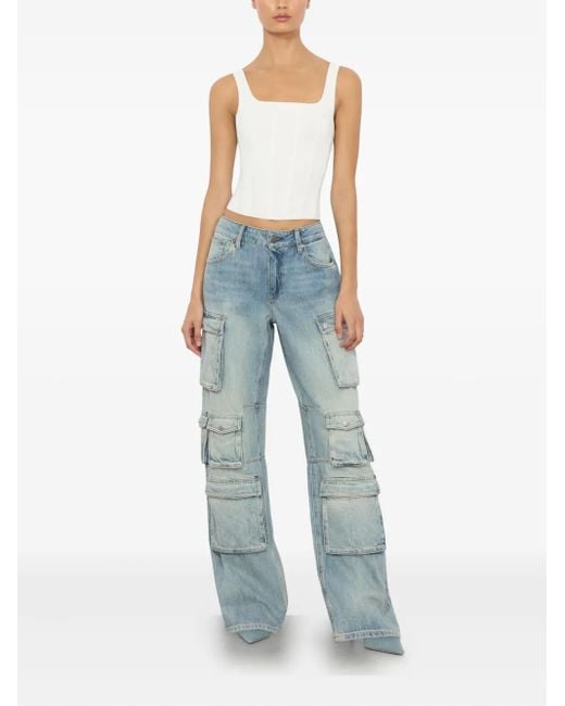 Alice + Olivia Olympia Jeans in Blue | Lyst