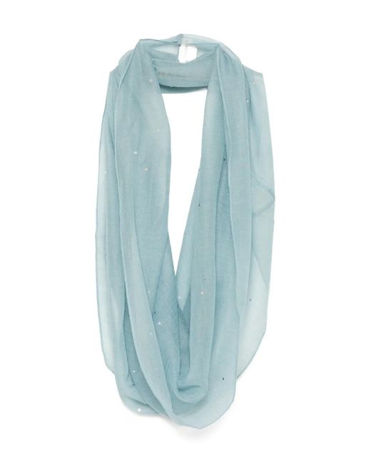 Colombo Embellished Scarf in Blue | Lyst UK
