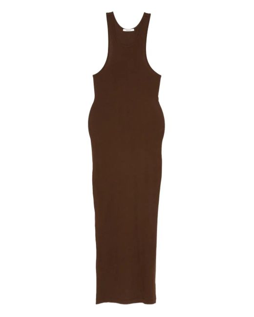 Entire studios Muscle Tank Midi Dress in Brown | Lyst UK