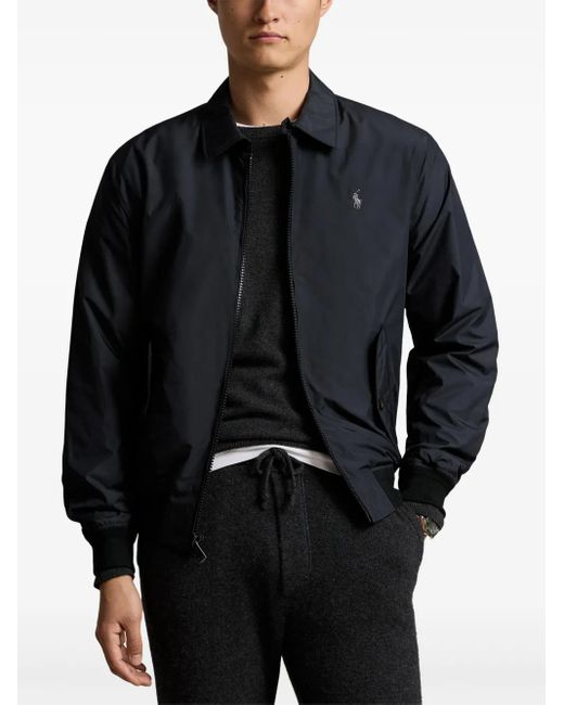Polo Ralph Lauren Polo Pony-Embroidered Bomber Jacket in Blue for Men ...