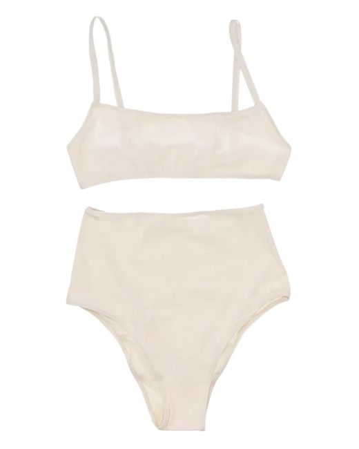 Lido Square-Neck Bikini in White | Lyst UK