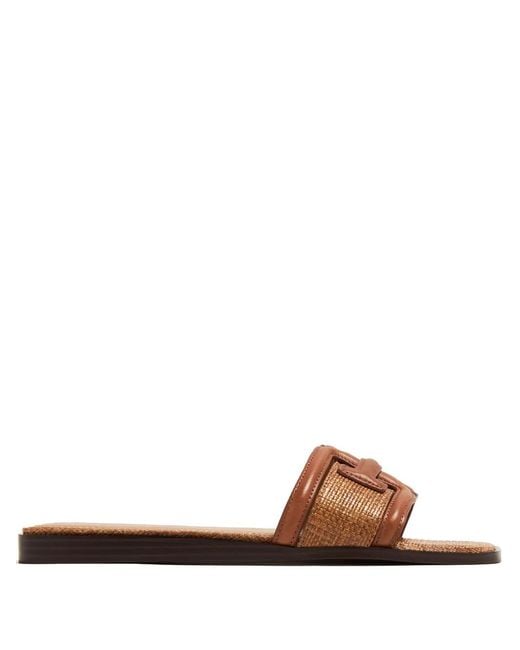 Sam Edelman Irina Slide Sandals in Brown | Lyst UK