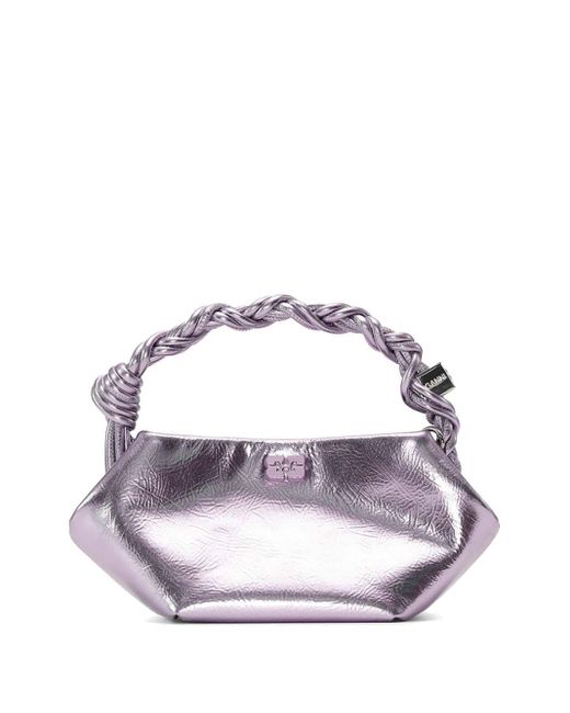 Ganni Mini Bou Tote Bag in Pink | Lyst