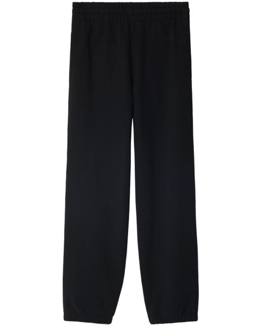 Burberry Check Label Track Pants in Black | Lyst