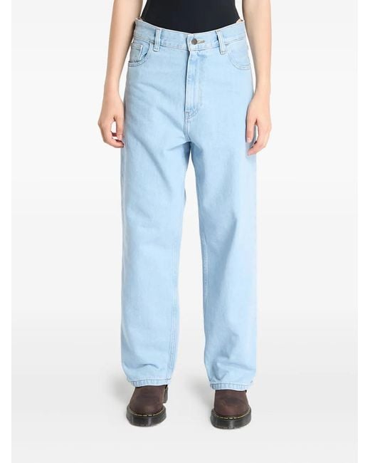 Carhartt Brandon Logo-Patch Jeans in Blue | Lyst UK