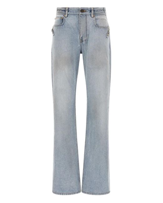 Balenciaga City Washed-Out Denim Jeans in Blue | Lyst UK