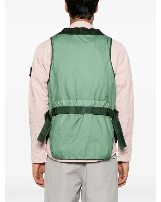 Stone Island Membrana 3L Tc Gilet in Green for Men | Lyst UK