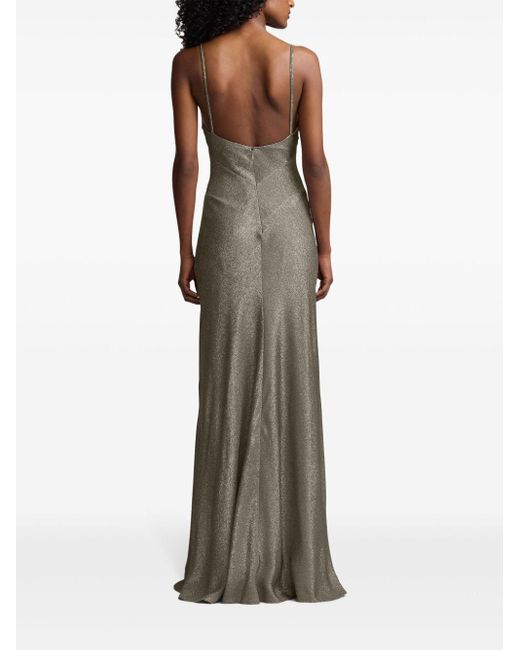 Ralph Lauren Natalie Gown in Metallic | Lyst