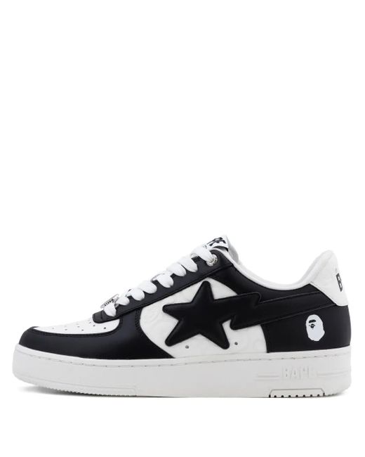 A Bathing Ape Bape Sta #3 Low-Top Sneakers in Black for Men | Lyst