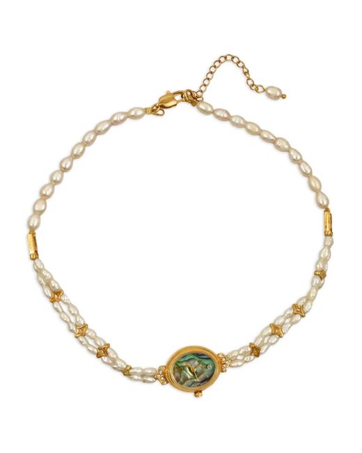 Mayol Morweena Pearl-Embellished Choker in Metallic | Lyst UK