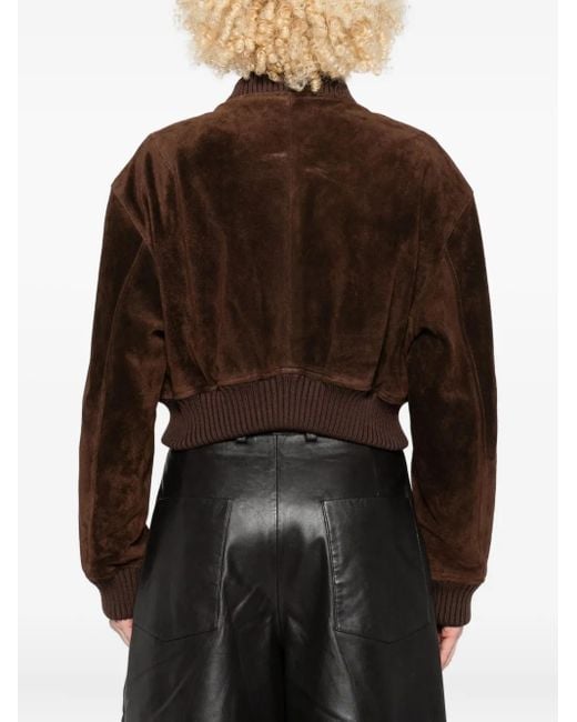 Arma Gritty Suede Jacket in Brown | Lyst UK