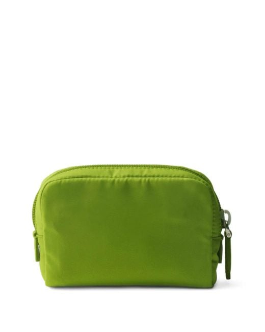 Prada Re-Nylon Zippered Cosmetic Pouch in Green | Lyst