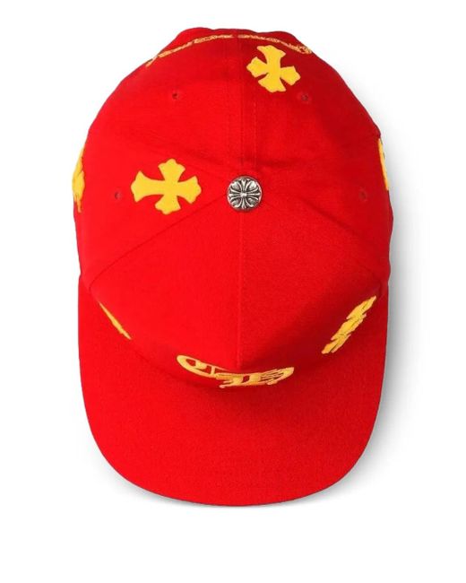Chrome Hearts Cross-Patch Cap in Red for Men | Lyst