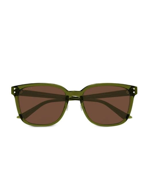 Gucci Square-Frame Sunglasses in Brown for Men | Lyst UK
