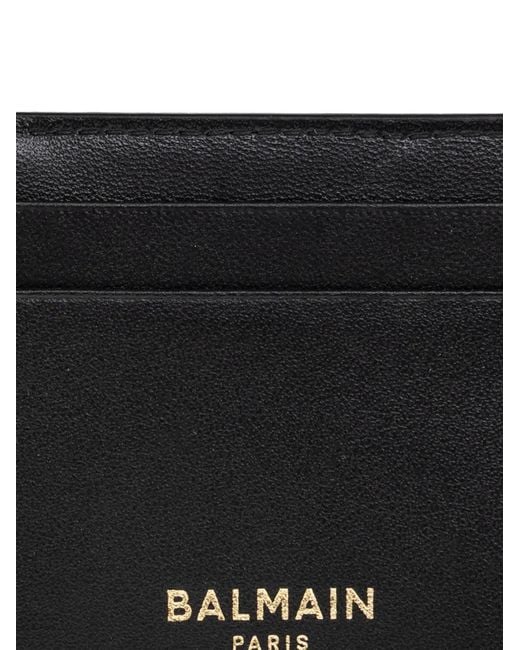 Balmain Chain-Detail Card Holder in Black for Men | Lyst UK