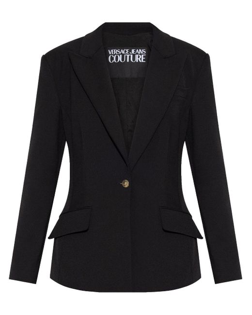 Versace Baroque-Buckle Blazer in Black | Lyst