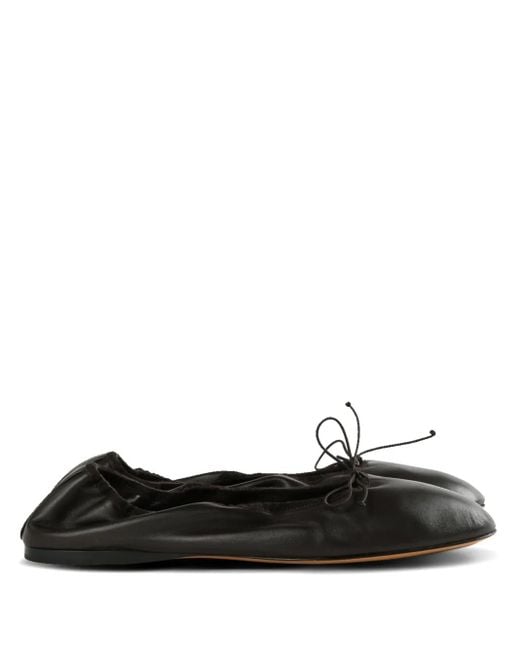 The Row Awar Ballet Flats in Black | Lyst