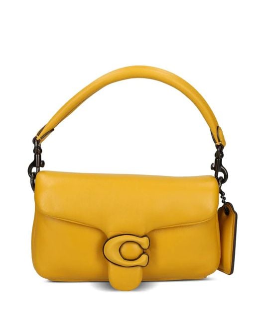 COACH Mini Pillow Tabby Crossbody Bag in Yellow | Lyst