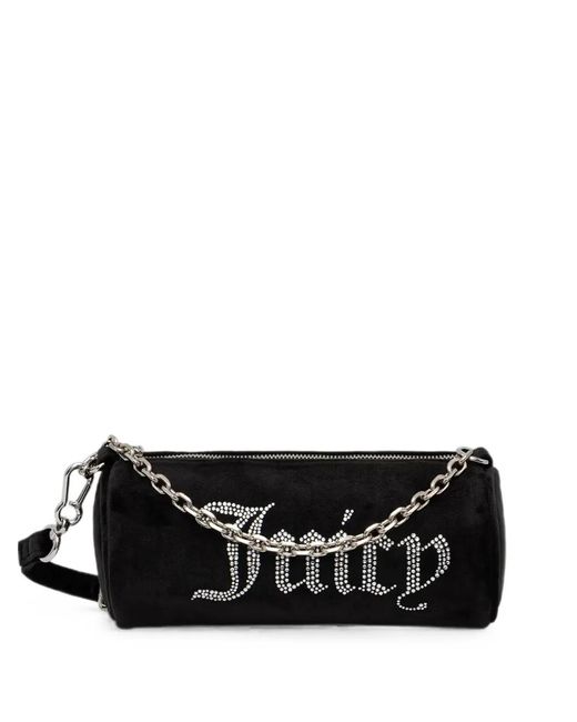 Juicy Couture Rhinestone-Embellished Barrel Shoulder Bag in Black | Lyst UK