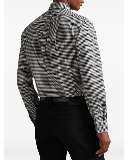 Polo Ralph Lauren Long-Sleeves Checked Shirt in Gray for Men | Lyst