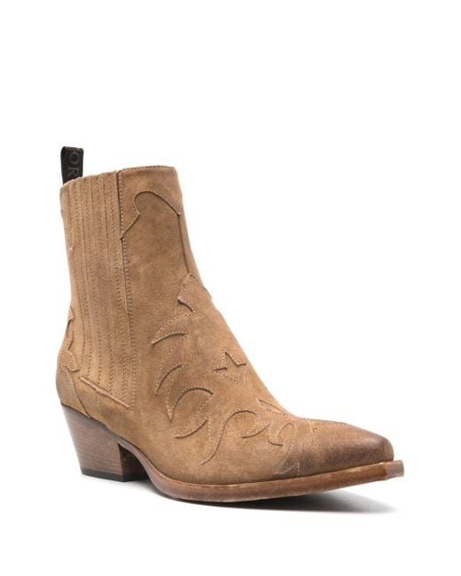 Sartore 50Mm Western-Style Boots in Brown | Lyst