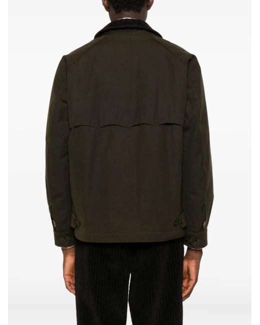 Baracuta Corduroy-Collar Jacket in Black for Men | Lyst UK
