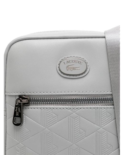 Lacoste Nomogramme Messenger Bag in Grey for Men | Lyst UK