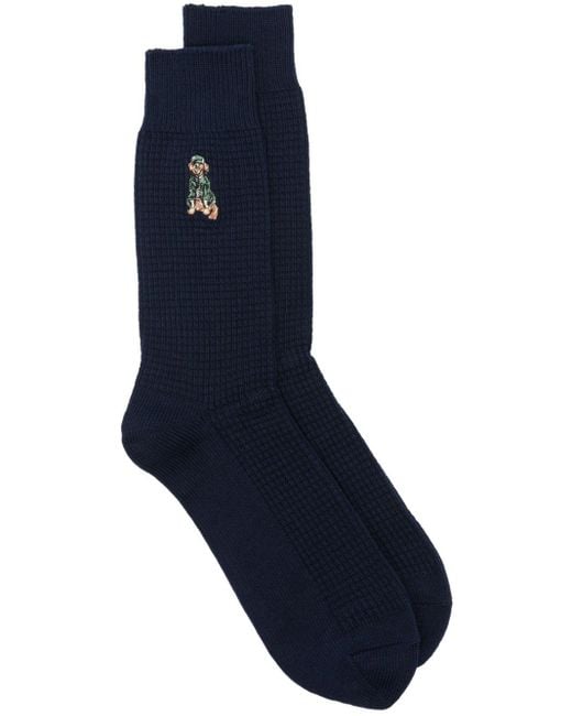 Polo Ralph Lauren Polo Bear Crew Socks in Blue for Men | Lyst