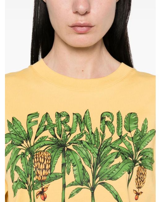 FARM Rio Farm T-Shirt in Yellow | Lyst