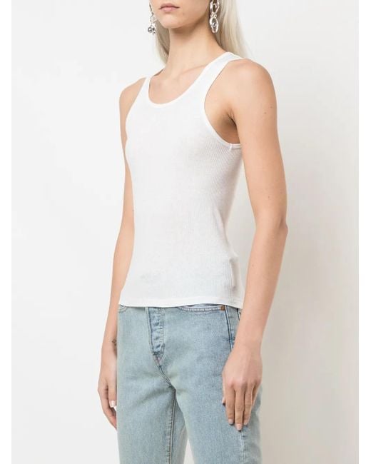 Wardrobe NYC Release 04 Ribbed Tank Top in White | Lyst
