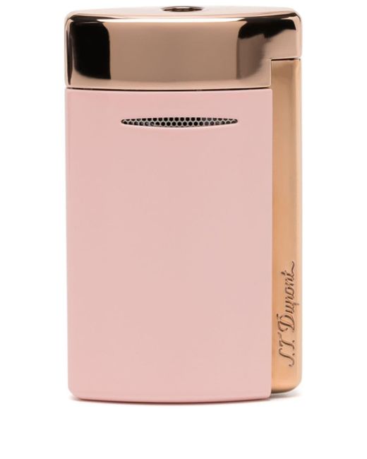 S.t. Dupont Minijet Logo-Engraved Lighter in Pink | Lyst