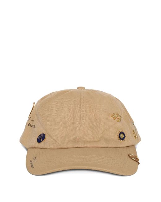 Nick Fouquet Sos Baseball Cap in Natural for Men | Lyst UK