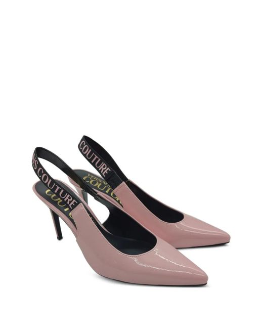 Versace Jeans Couture Logo-Slingback Pumps in Pink | Lyst