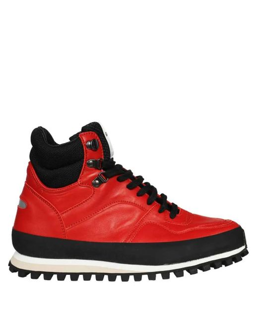 Spalwart Leather Boots in Red for Men | Lyst