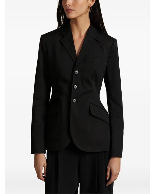 Polo Ralph Lauren Three-Button Blazer in Black | Lyst