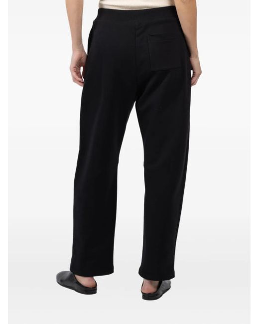 Arlo Mott Drawstring Cotton Trousers in Black | Lyst UK