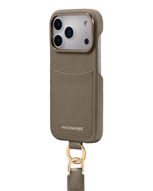 Maison De Sabre The Sling Card-Slot Iphone 17 Pro Case in Natural | Lyst UK