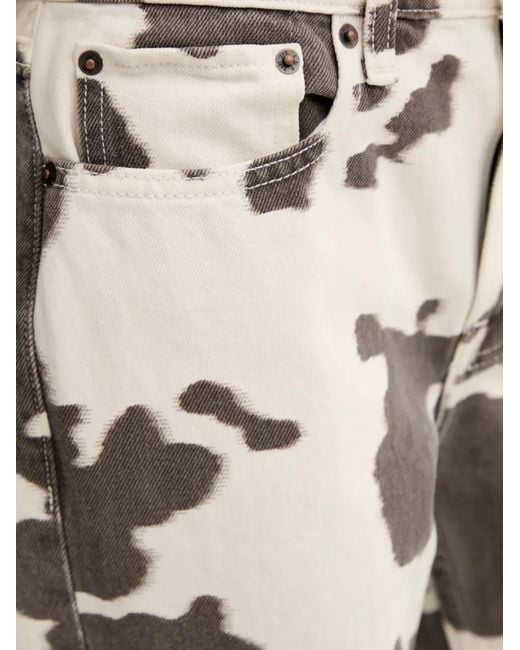 Abercrombie & Fitch Animal-Print Jeans in Natural | Lyst UK