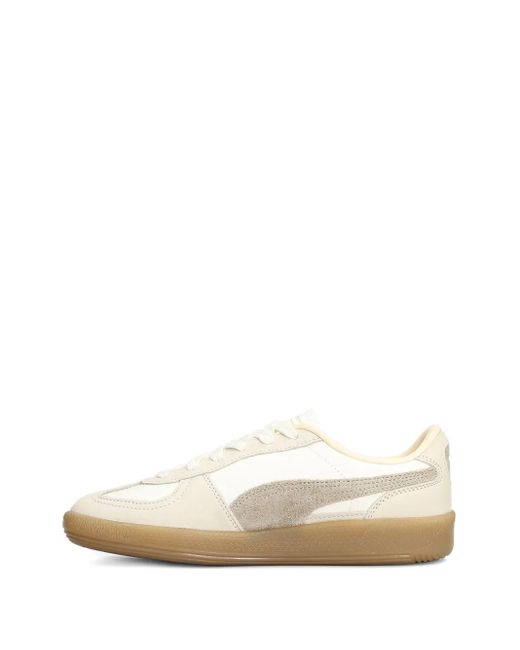 PUMA Palermo Suede Panelled Sneakers in White | Lyst UK